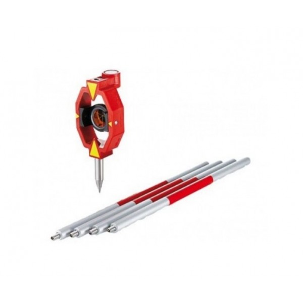 Mini prism with rods (Cte. 17.5) - Generic surveying prism