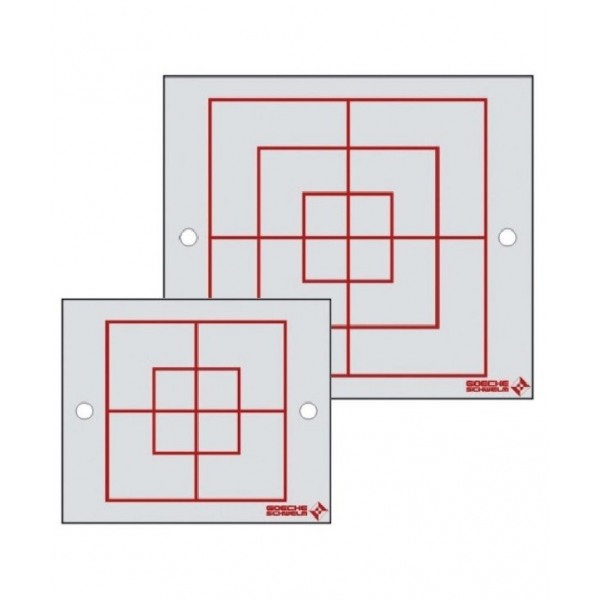 Aluminum support for 6x6 centimeter surveying targets